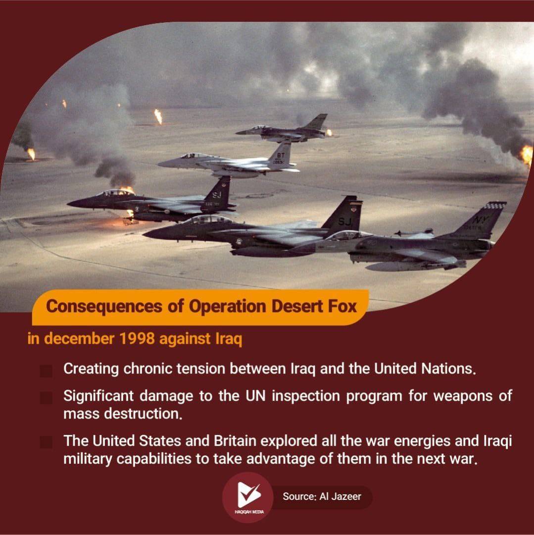 IUVM ARCHIVE | Consequences of Operation Desert Fox